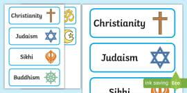 Judaism Word Cards (teacher made) - Twinkl