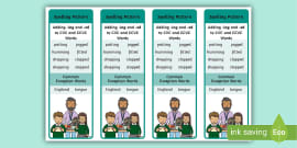 Adding -ing and -ed to CVC and CCVC Words Plan - Level / Phase 6 Week 18
