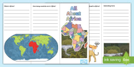 African Country Research Worksheet (teacher made) - Twinkl