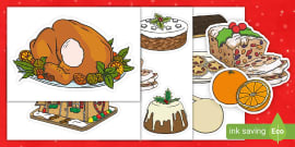 Christmas Food Word Mat (l'enseignant a fait) - Twinkl