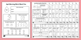Kindergarten May Morning Work Bundle (Teacher-Made) - Twinkl
