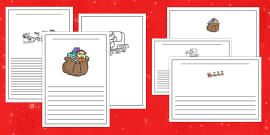 Christmas Lunch Writing Frame (teacher made) - Twinkl