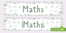 👉 Magical Maths Working Wall Display Banner - Twinkl