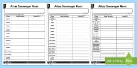 Atlas Riddles - Differentiated Worksheets (teacher made)