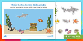 Under the Sea Colour and Count Activity | Worksheet