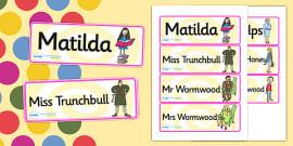 FREE! - Matilda Word Cards | Roald Dahl’s Matilda The Musical