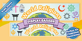 Major World Religion Facts Display Posters - Twinkl - KS2
