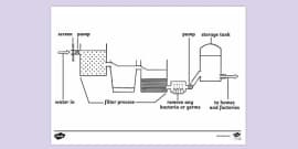 Sewage Treatment Process Sequencing Cards (teacher made)