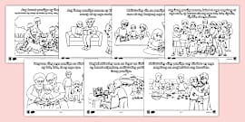 Mga Uri Ng Pamilya Coloring Booklet | Grade 1 | Twinkl