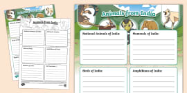 Endangered Animals Fact File Template (teacher made)
