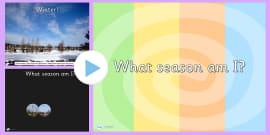 Seasons Matching Game - Seasons Activity (teacher made)