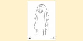 Printable Cross Colouring Sheet | Colouring Sheets - Twinkl