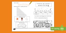 How to Spell Delicious Activity Sheet (teacher made)