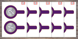 Christmas-Themed Score Paddles Flashcards (teacher made)