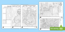 FREE! - Famous Paintings Colouring Pages Printable- Colouring Sheets
