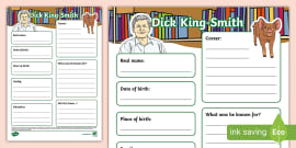 Famous Author Fact File Writing Template (teacher made)