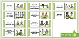 Community Helpers Job Match Activity (teacher made) - Twinkl