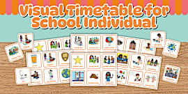 SEN Visual Timetable for School | Classroom Timetable Labels