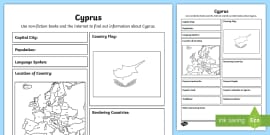 KS2 Cyprus Fact File (teacher made) - Twinkl