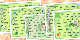 Summer Themed FS2 Word Mat (teacher made)