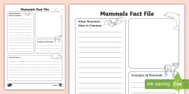Mammals Display Photos (teacher made)