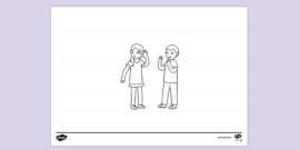 FREE! - Child Saying Sorry Colouring Sheets | Colouring Pages