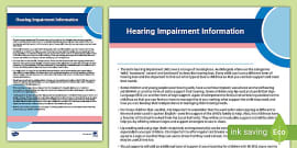 Hearing Aid Information Guide (teacher made) - Twinkl