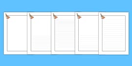 Action Toy Writing Frames (teacher made) - Twinkl