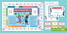 Change from 20p Mathopoly Board Game (teacher made) - Twinkl