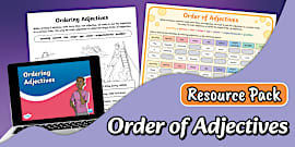Order of Adjectives Poster | Primary Worksheets + Resources
