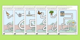 Summer Pencil Control Path Worksheets (teacher made)