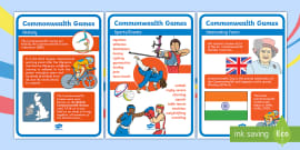FREE! - The Commonwealth Games Word Cards (teacher made)