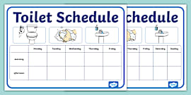 Daily Toileting Chart (teacher made) - Twinkl