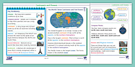 Seven Continents Map - Geography Teaching Resources - Twinkl