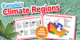The Climate Regions of Canada - Twinkl