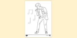 FREE! - Kids Rock Band Colouring | Colouring Sheets - Twinkl