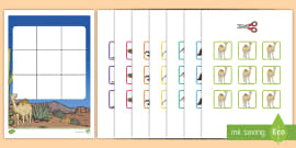 Desert Animals Split Pin Craft (Teacher-Made) - Twinkl