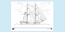 Alexander First Fleet | KS1 Colouring Sheets | Twinkl