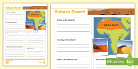 All About the Sahara Desert Fact File (teacher made)