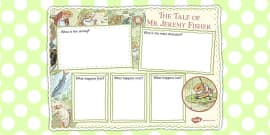 The Tale of Mr Jeremy Fisher Colouring Sheets - mr jeremy fisher