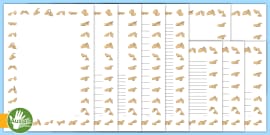 Sign Language Research Map (teacher made) - Twinkl