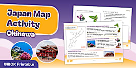 Japan Map Hotspot Activity - Year 6 Geography