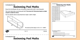 Swimming Word Search (teacher made)