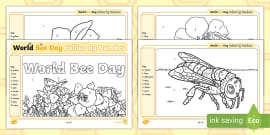 Label A Bee Activity Sheet (teacher made) - Twinkl