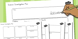 My Science Investigation Writing Template (teacher made)