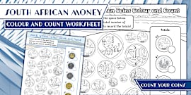 * NEW * Foundation Phase Maths - Cats - Colour and Count Worksheet (CAPS