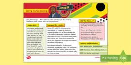 Roy Lichtenstein Fact File - KS2 - Famous Artists - Twinkl