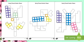 Number Shape Cut-Outs - KS1 EYFS Maths Counting