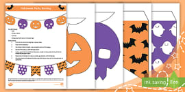 Halloween Bunting - Downloadable and Printable - Twinkl
