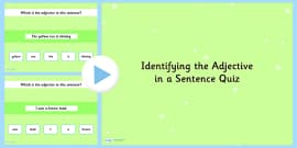 Adjectives PowerPoint Game | Adjective Examples